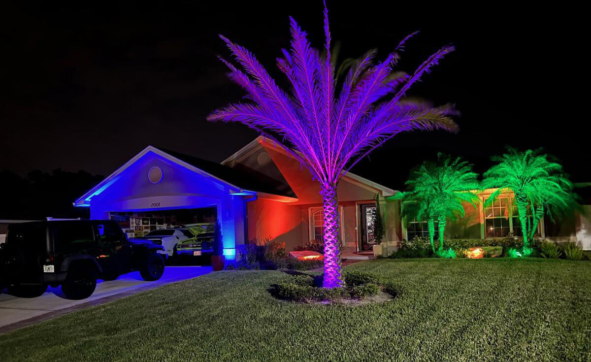 Outdoor RGB LED Lighting Creating Colorful Experiences