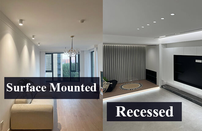 Recessed vs Surface-Mounted LED Downlights: Key Differences, Costs ...