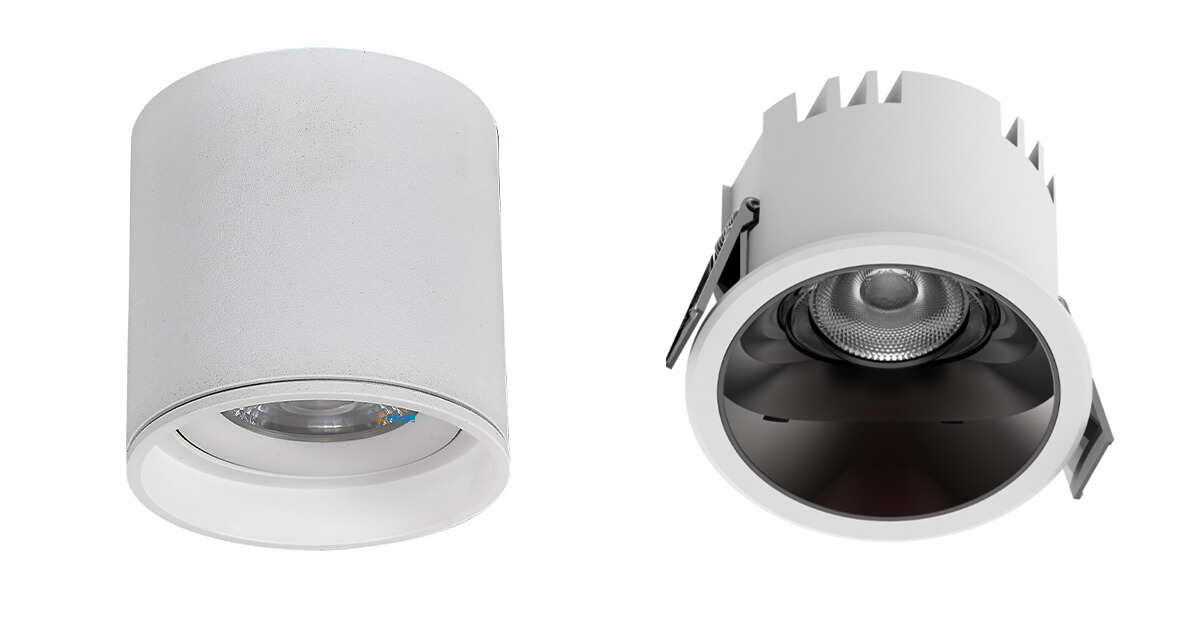 Recessed vs Surface-Mounted LED Downlights: Key Differences, Costs ...