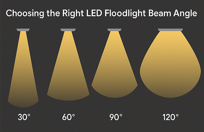 LED Floodlight Beam Angles for Different Applications