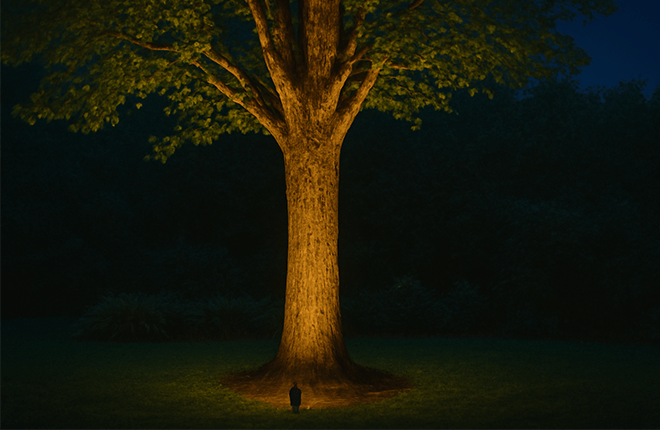 How to Light Up a Tree Trunk: Step-by-Step Guide