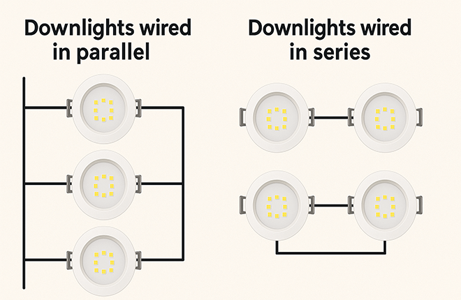 Should Downlights Be Wired in Series or Parallel