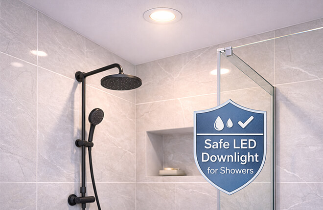 Can an LED Downlight Be Installed Above a Shower
